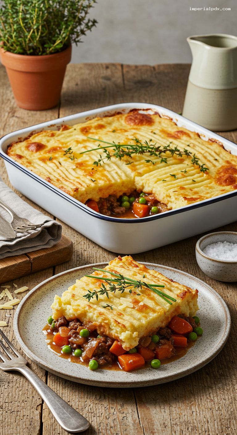 Beef Cottage Pie with Cheddar Mash - Imperial Recipes
