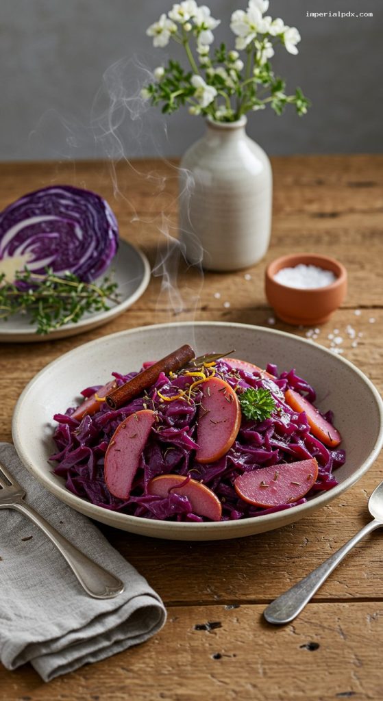 Braised Red Cabbage with Apples and Onions – Imperial Recipes
