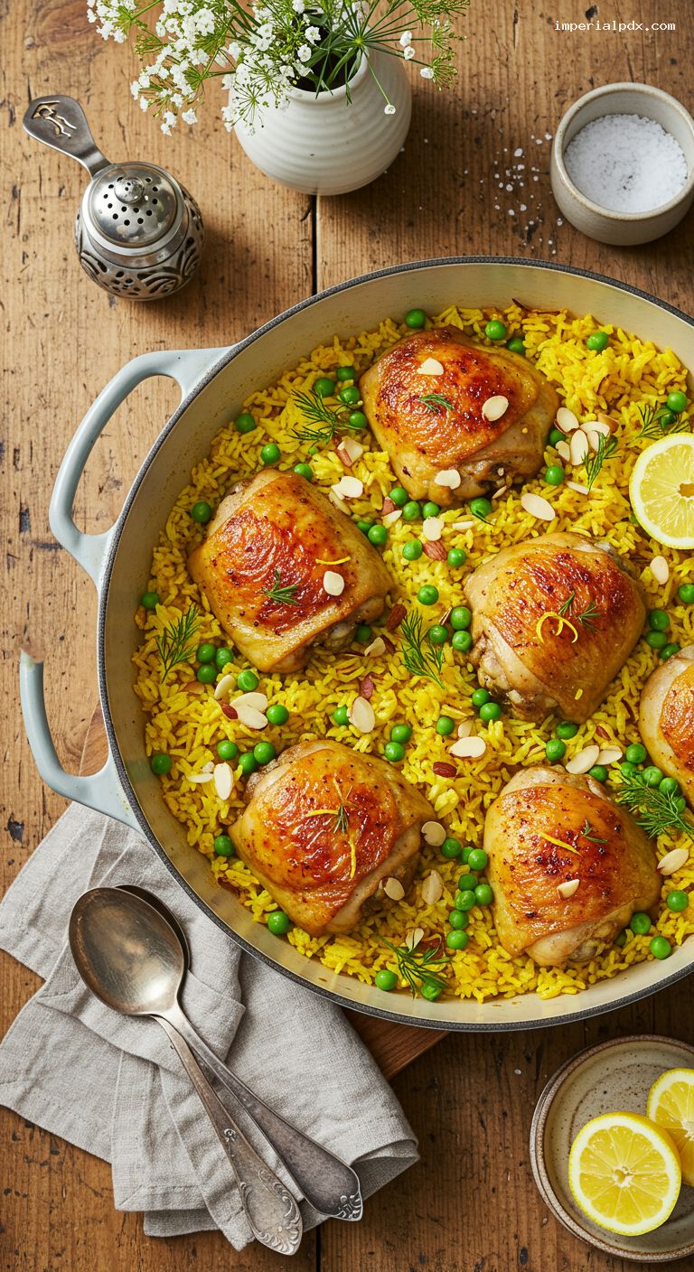 One-Pot Turmeric Chicken and Rice Pilaf – Imperial Recipes