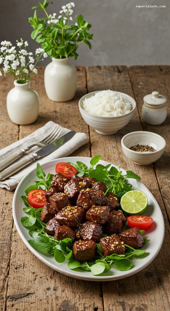 Shaking Beef with Garlicky Butter-Soy Glaze – Imperial Recipes