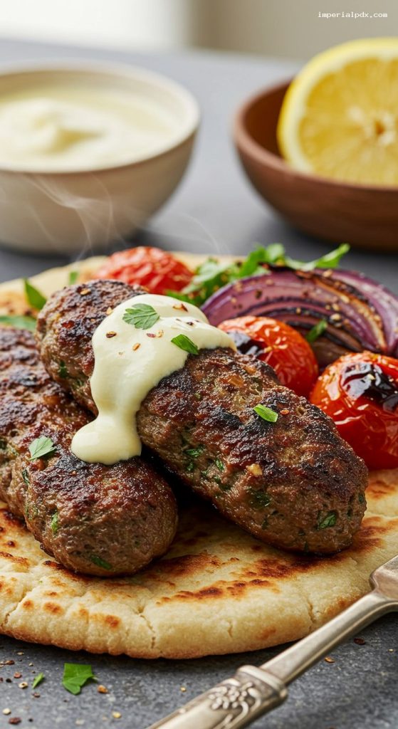 Sheet-Pan Lamb Kofta with Tahini and Herbs – Imperial Recipes