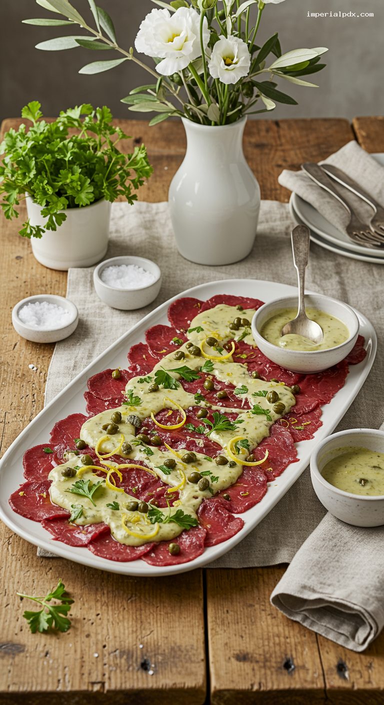 Vitel Toné: Roast Beef with Silky Tuna-Caper Sauce – Imperial Recipes
