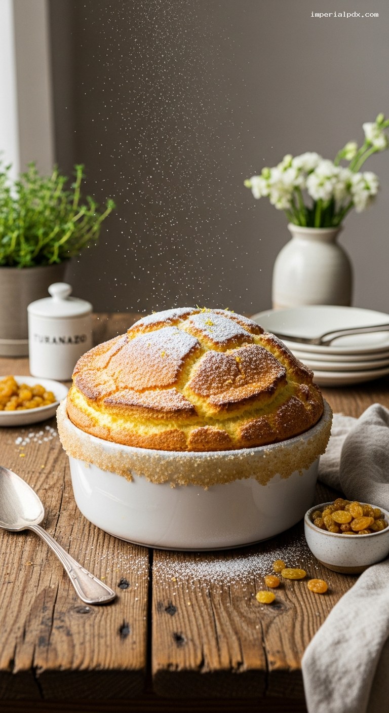 Baked Rice Pudding Soufflé with Golden Crust – Imperial Recipes