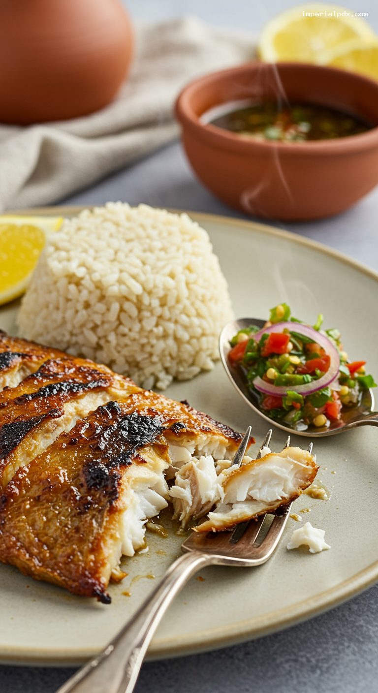 Banku with Grilled Tilapia and Shito Sauce – Imperial Recipes