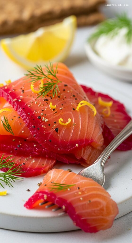 Beet-Cured Salmon Gravlax With Dill – Imperial Recipes