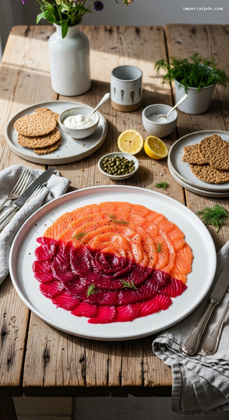 Beet-Cured Salmon Gravlax With Dill – Imperial Recipes