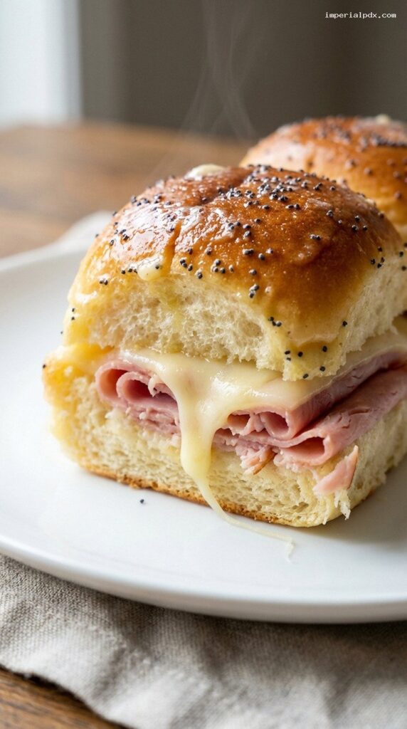 Buttery Dijon-Glazed Hawaiian Ham and Swiss Sliders – Imperial Recipes