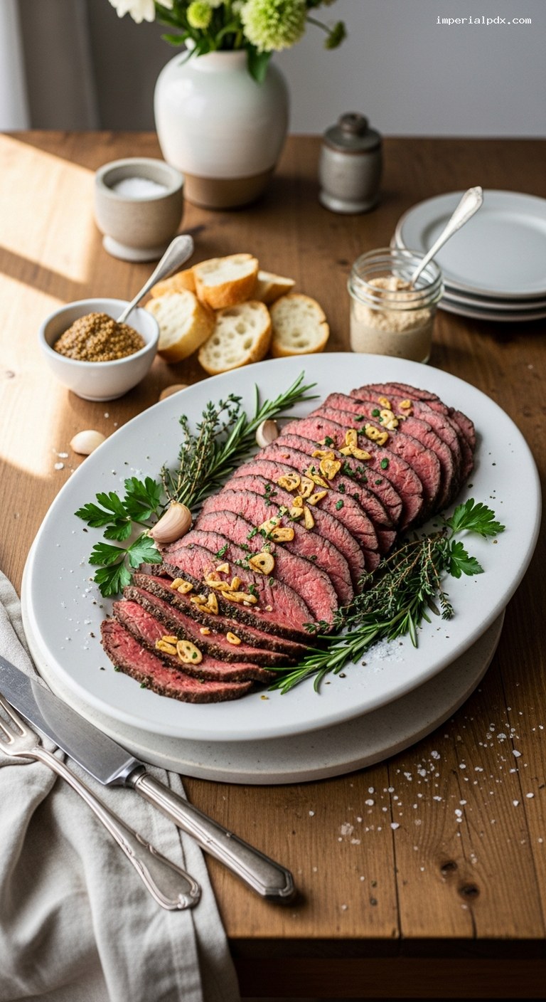 Charcuterie-Style Garlic Herb Roast Beef Cold Cuts – Imperial Recipes
