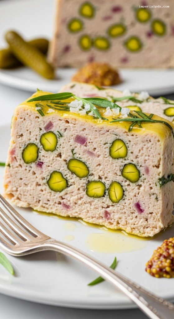 Chicken and Pistachio Terrine with Tarragon Cream – Imperial Recipes