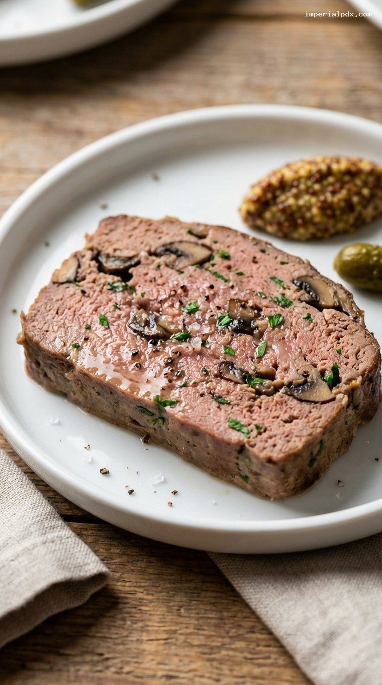 Chilled Beef and Mushroom Loaf with Sherry – Imperial Recipes
