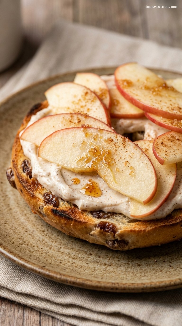 Cinnamon Raisin Apple Pie Cream Cheese Bagel – Imperial Recipes