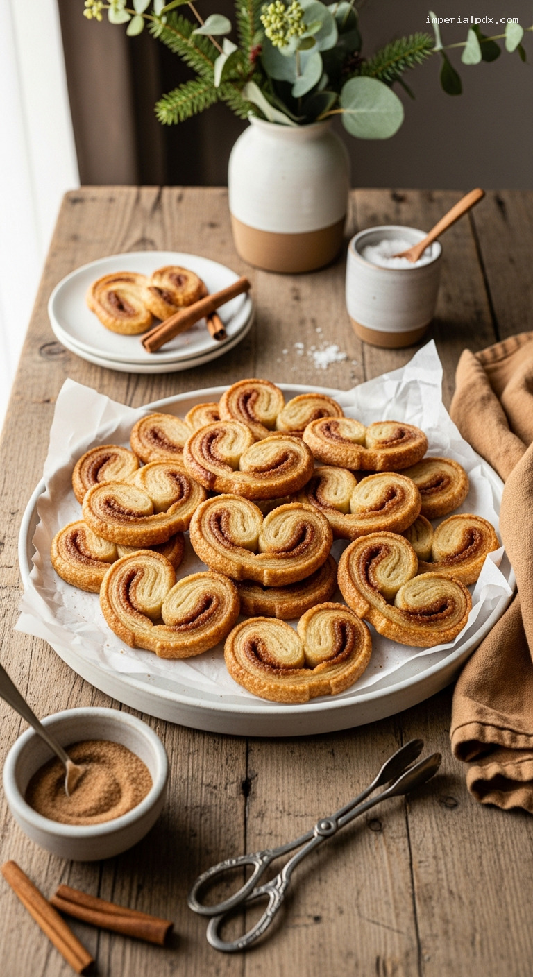 Cinnamon Sugar Palmiers: Crisp Puff Pastry Cookies – Imperial Recipes