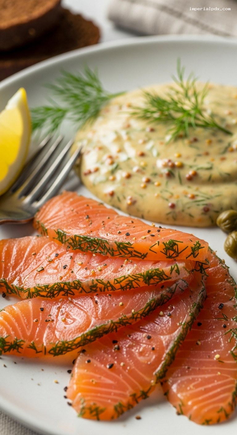 Citrus Dill Gravlax With Mustard Sauce and Rye – Imperial Recipes