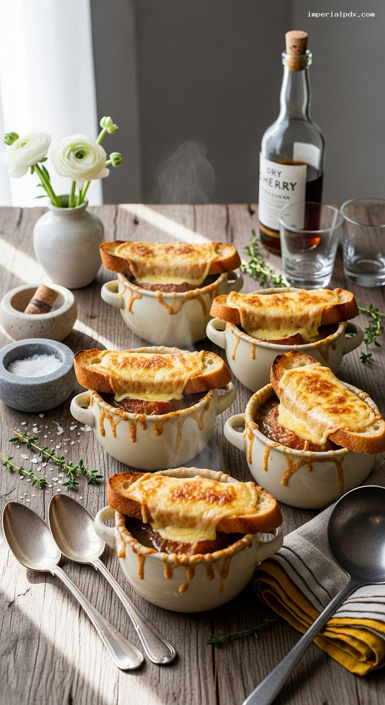 Classic French Onion Soup with Gruyère Toast - Imperial Recipes