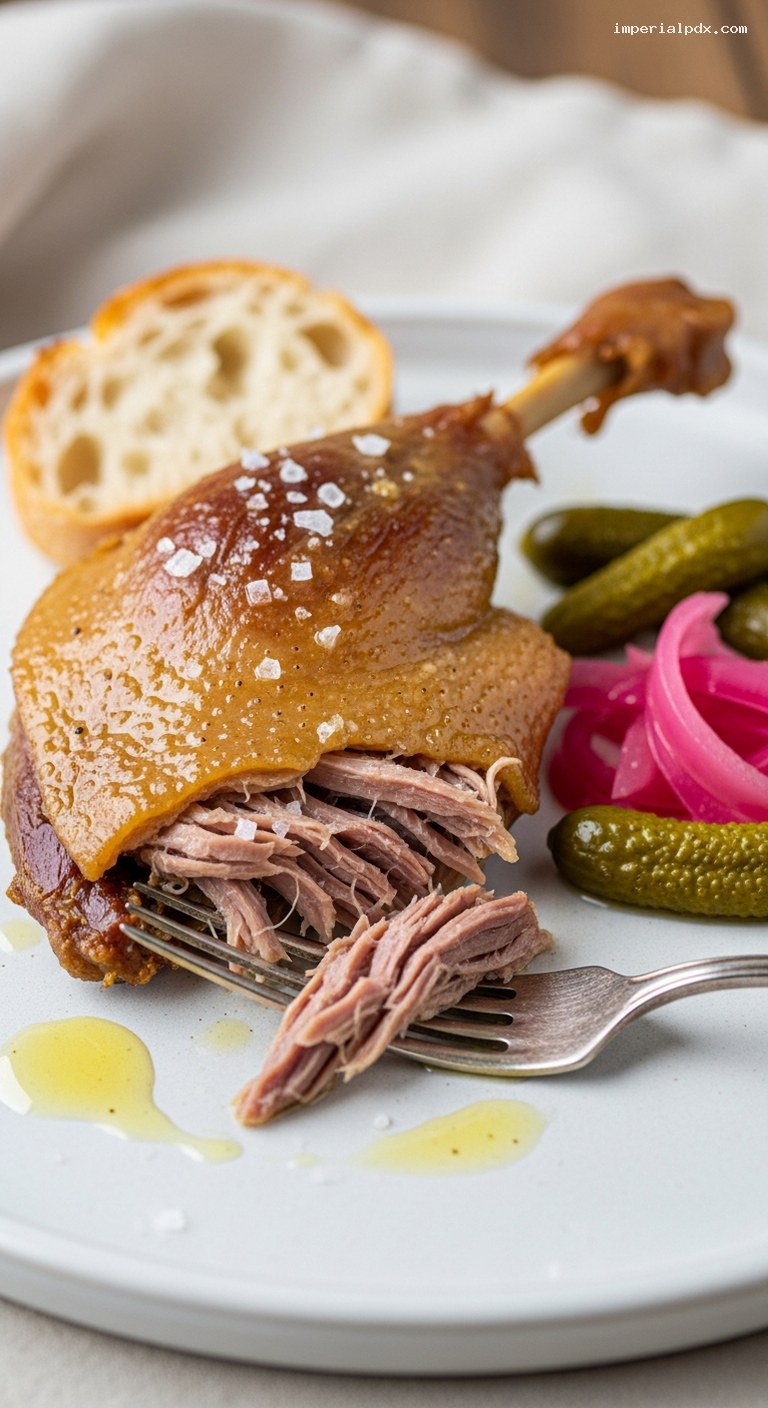 Crispy Duck Confit with Pickles – Imperial Recipes