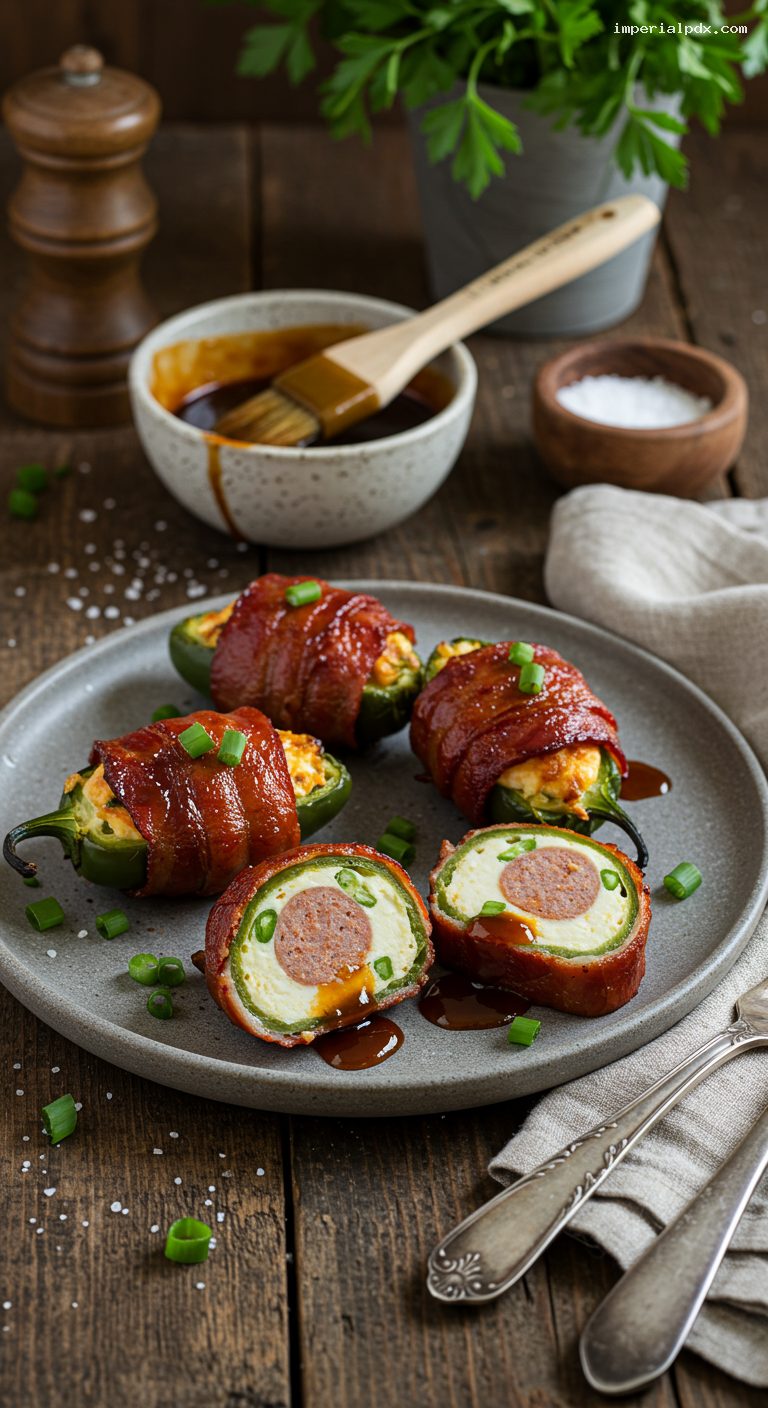 Glazed Bacon-Wrapped Armadillo Eggs – Imperial Recipes
