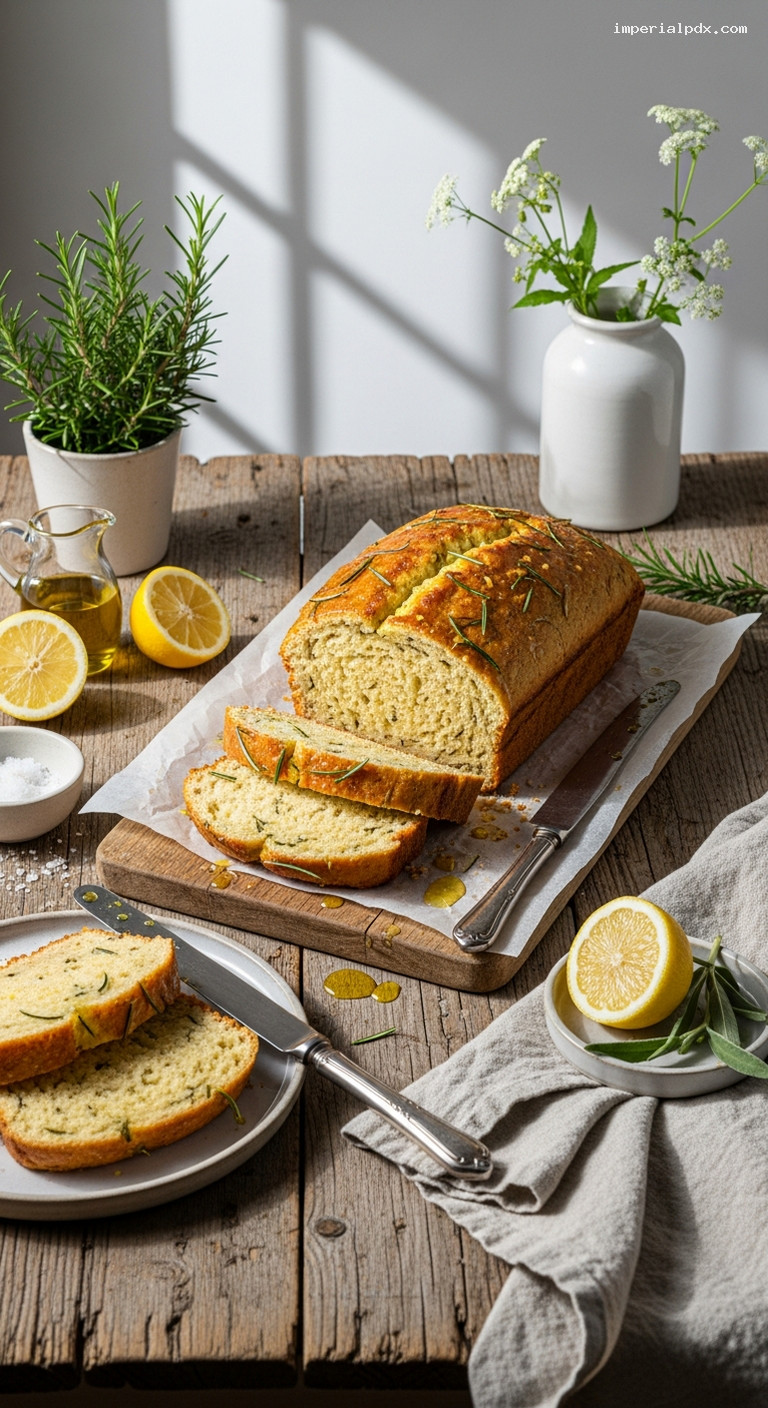 Lemon Rosemary Olive Oil Loaf – Imperial Recipes