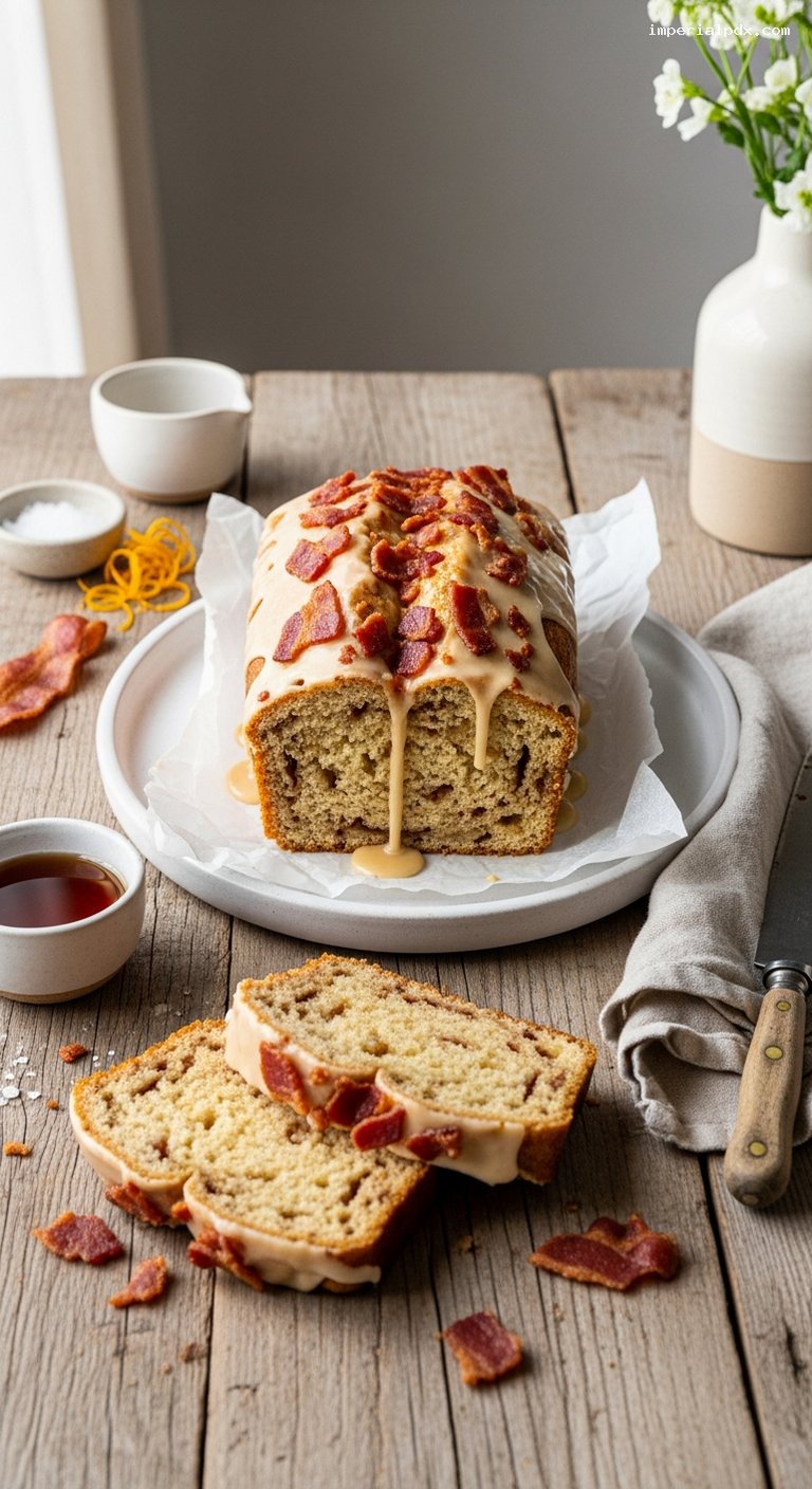 Maple Bacon Breakfast Loaf with Cinnamon and Maple Syrup - Imperial Recipes