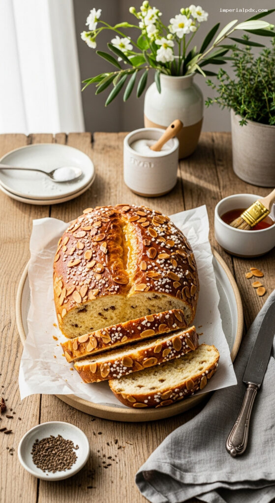 Mediterranean Anise-Almond Sweet Bread - Imperial Recipes