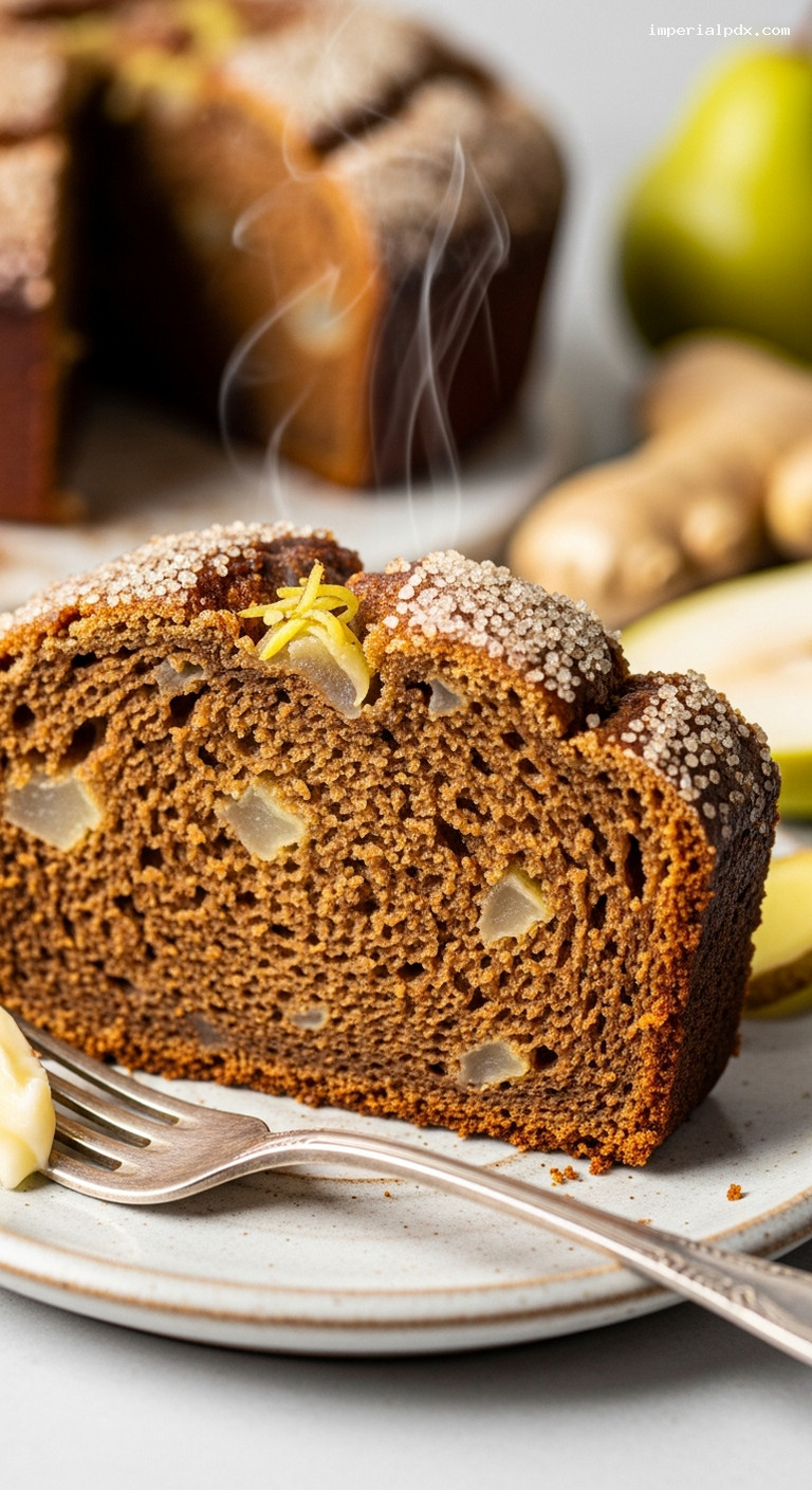 Moist Pear-Ginger Molasses Bread – Imperial Recipes