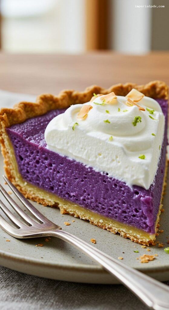 Okinawan Sweet Potato Haupia Pie with Whipped Cream – Imperial Recipes