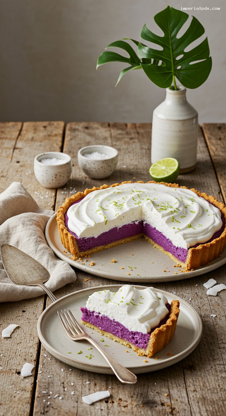 Okinawan Sweet Potato Haupia Pie with Whipped Cream – Imperial Recipes
