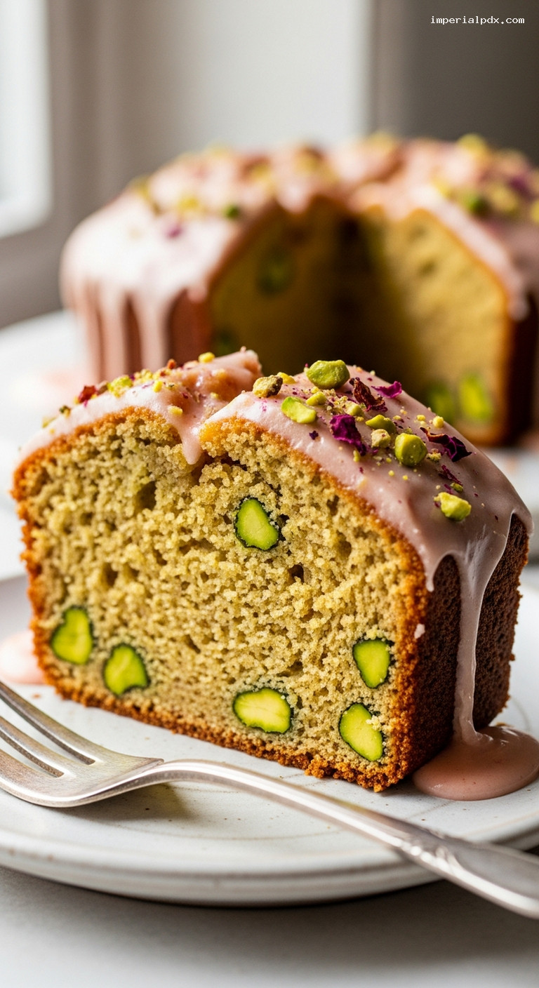 Rosewater Pistachio Tea Loaf – Imperial Recipes
