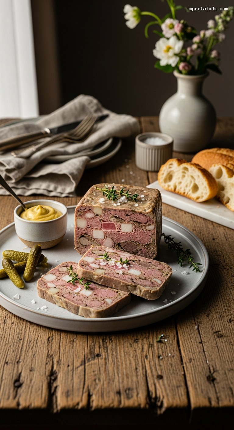 Rustic Country Pork Pâté de Campagne with Cornichons – Imperial Recipes
