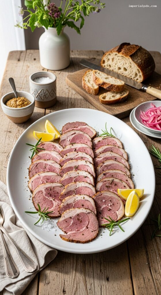 Smoked Garlic-Rosemary Lamb Shoulder Cold Cuts – Imperial Recipes