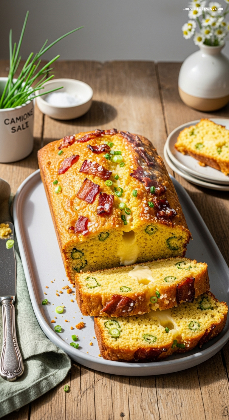 Smoked Gouda and Bacon Cornbread Loaf – Imperial Recipes