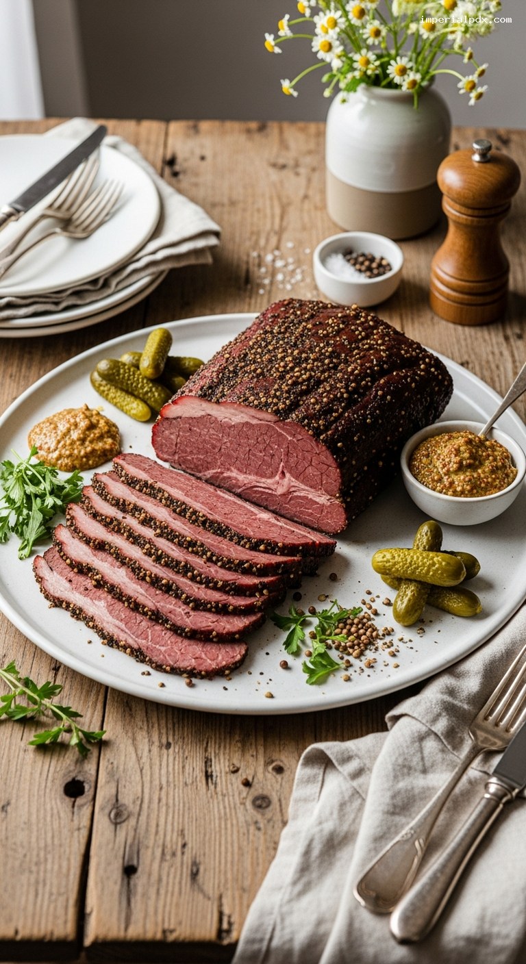 Smoked Peppered Beef Pastrami With Coriander Crust – Imperial Recipes