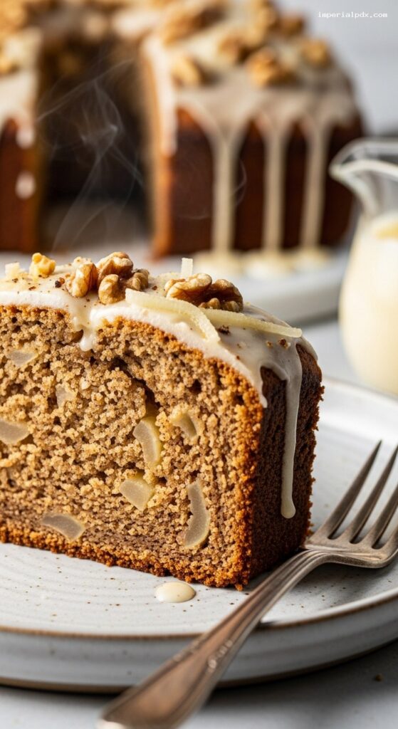 Spiced Pear Bread with Vanilla Glaze and Walnuts – Imperial Recipes