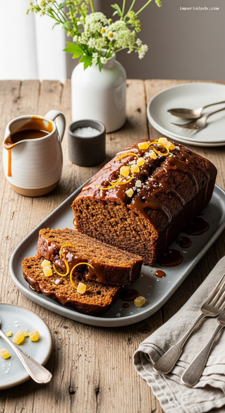 Sticky Ginger Toffee Loaf with Warm Toffee Sauce – Imperial Recipes