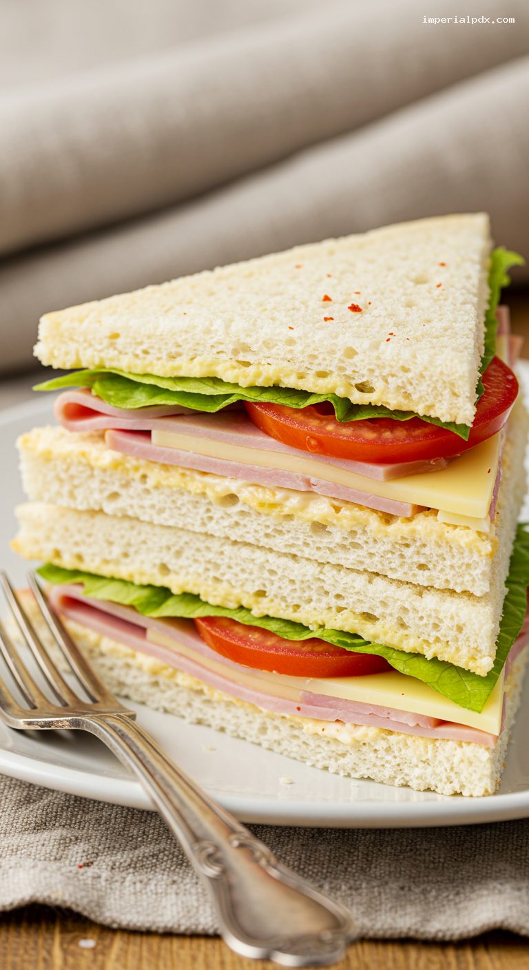 Triple Sándwich de Miga Party Triangles – Imperial Recipes