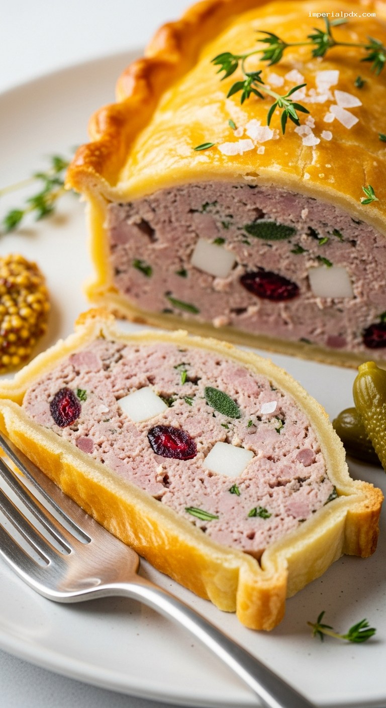Turkey and Herb Pâté en Croûte with Cranberries – Imperial Recipes