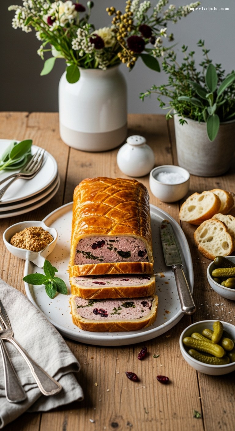Turkey and Herb Pâté en Croûte with Cranberries – Imperial Recipes