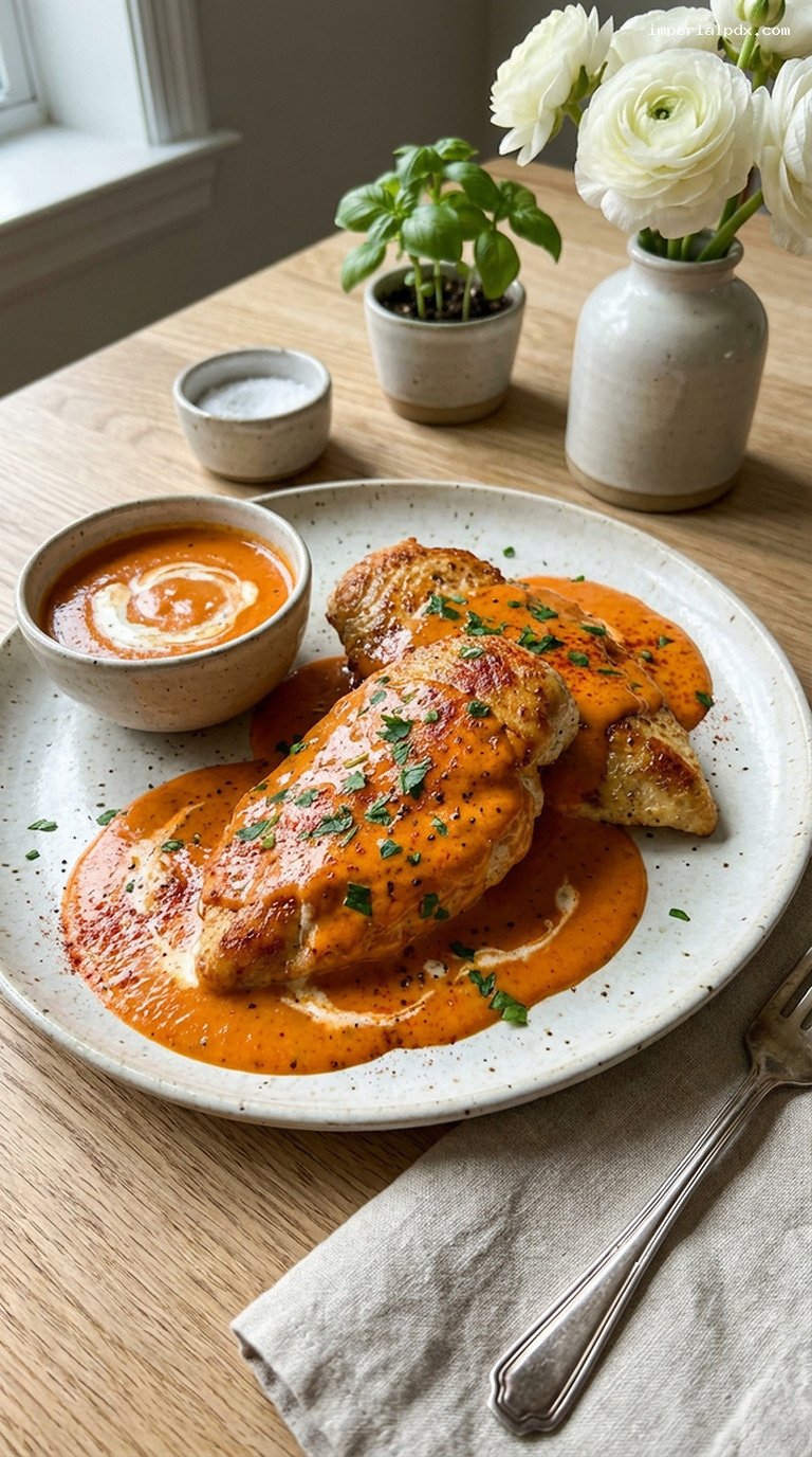 Velvety Roasted Red Pepper Cream Sauce – Imperial Recipes