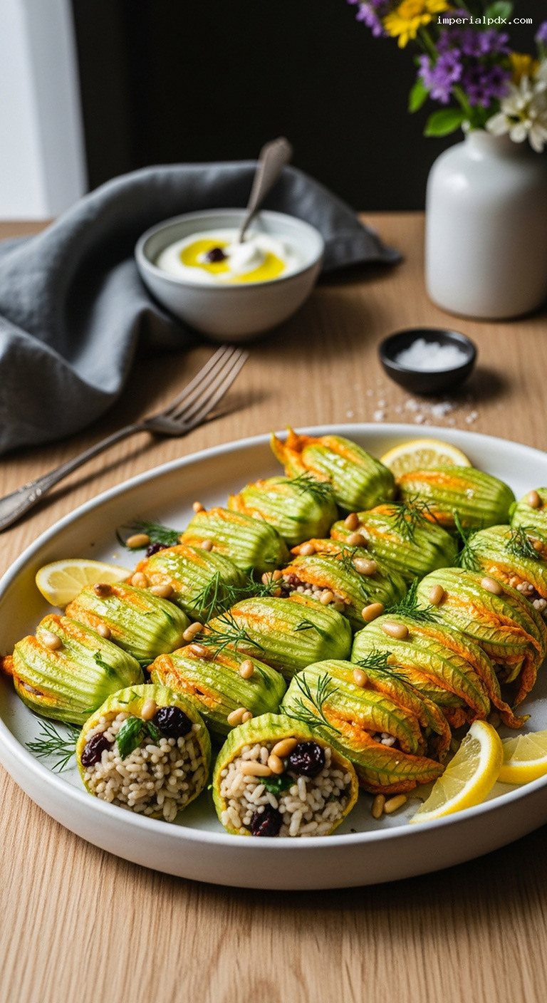 Çiçek Dolma: Turkish Stuffed Zucchini Flowers – Imperial Recipes
