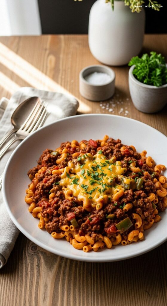 American-Style Beef Goulash with Elbow Macaroni – Imperial Recipes
