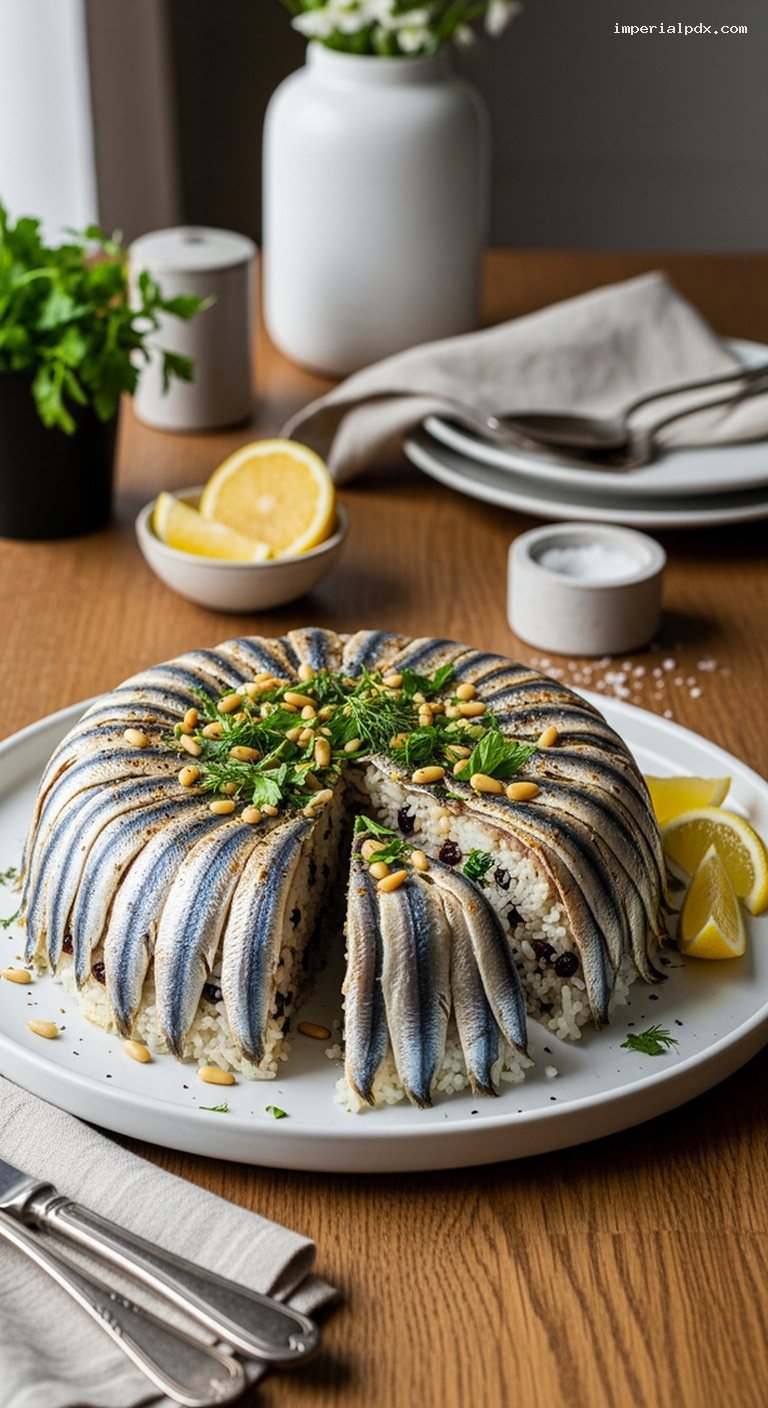 Baked Hamsili Pilav: Anchovy-Wrapped Herb Rice Pilaf – Imperial Recipes