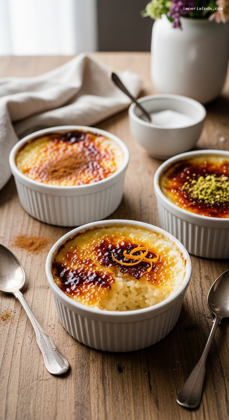 Baked Rice Pudding Brûlée With Crackly Sugar Crust – Imperial Recipes