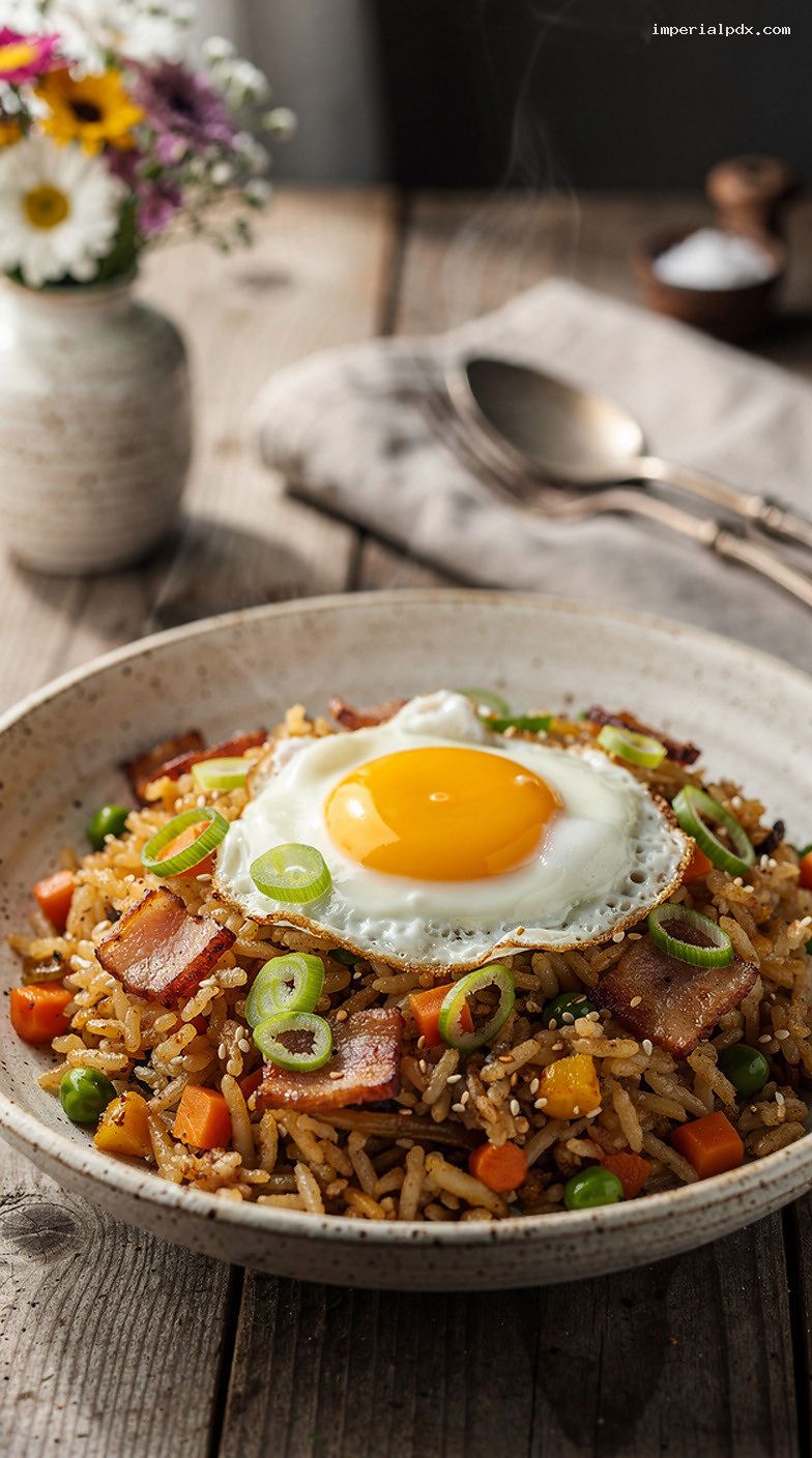 Breakfast Fried Rice With Bacon, Scallions, and Sunny Egg – Imperial ...