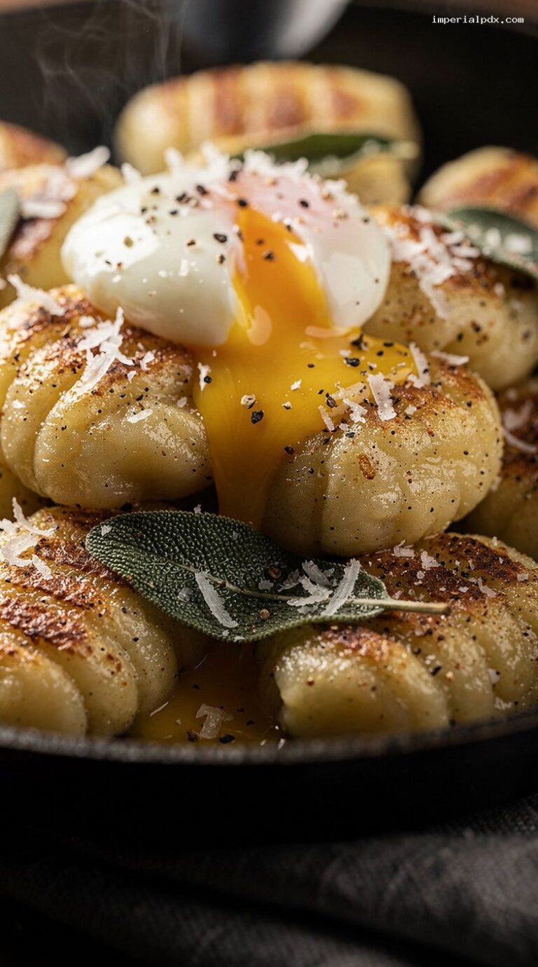 Brown Butter Sage Breakfast Gnocchi Skillet With Eggs – Imperial Recipes
