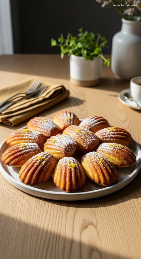 Buttery Lemon and Orange Blossom Madeleines – Imperial Recipes