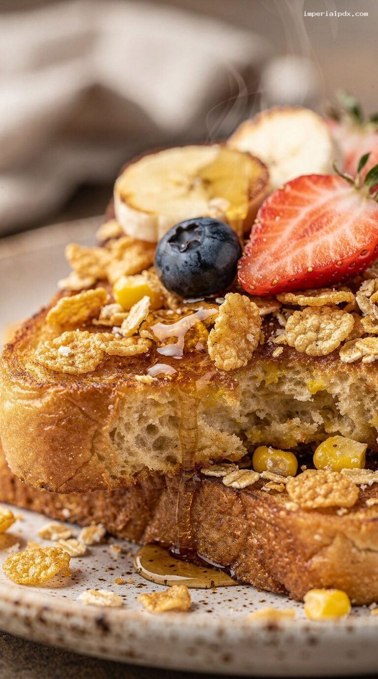 Cereal Milk French Toast With Fruit Topping – Imperial Recipes