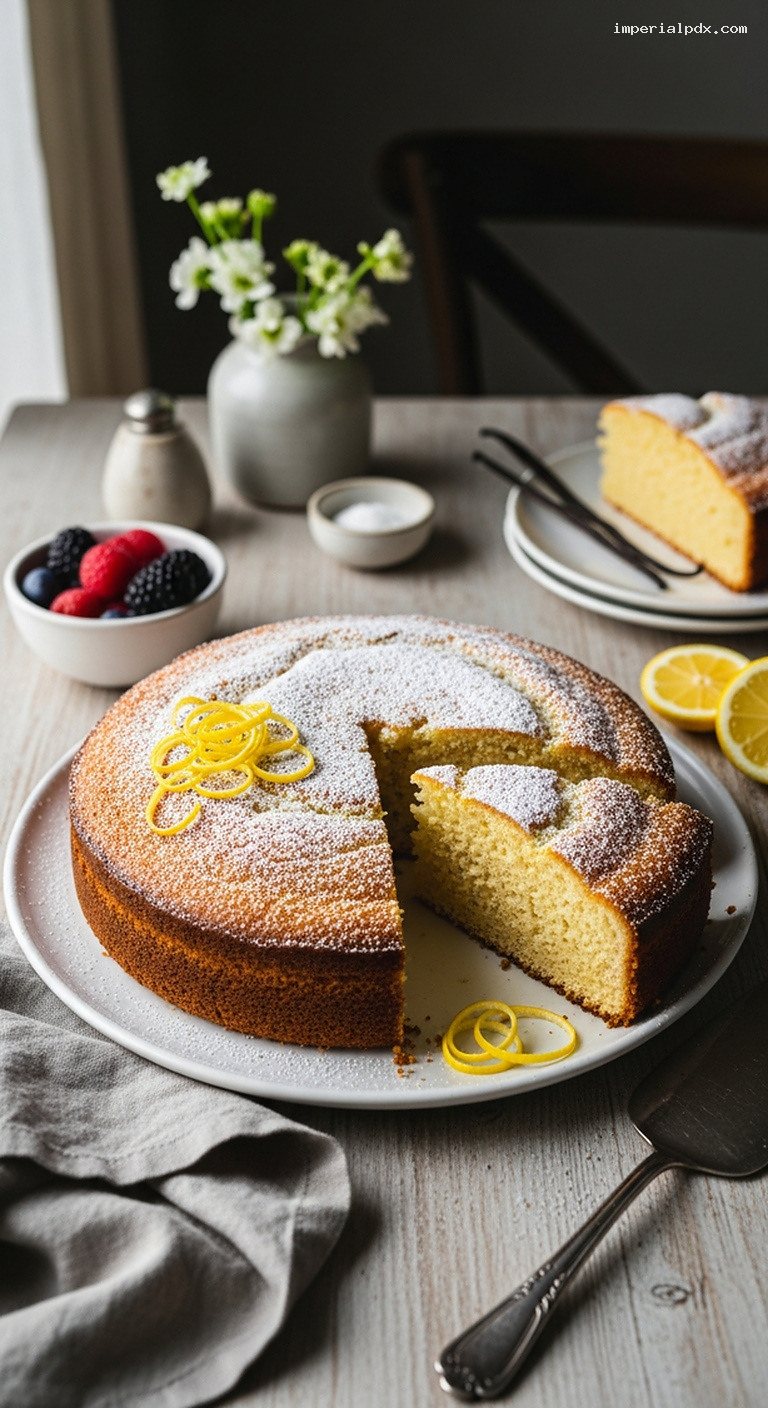 Classic French Yogurt Cake with Lemon or Vanilla – Imperial Recipes