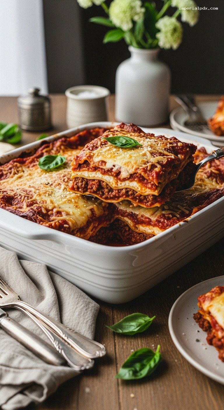 Classic Homemade Beef Lasagna with Ricotta and Mozzarella – Imperial ...