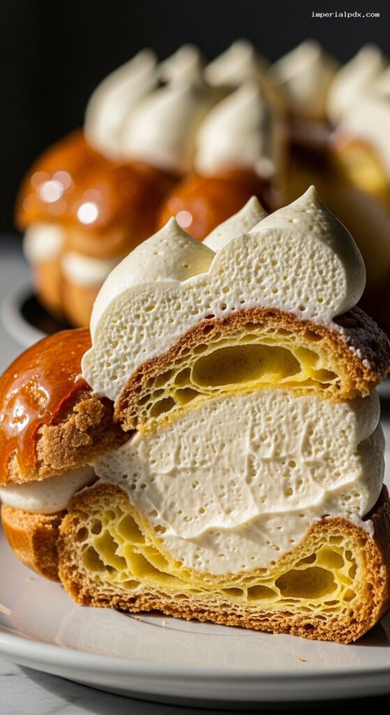 Classic Saint-Honoré Cake With Caramel Puffs and Cream – Imperial Recipes