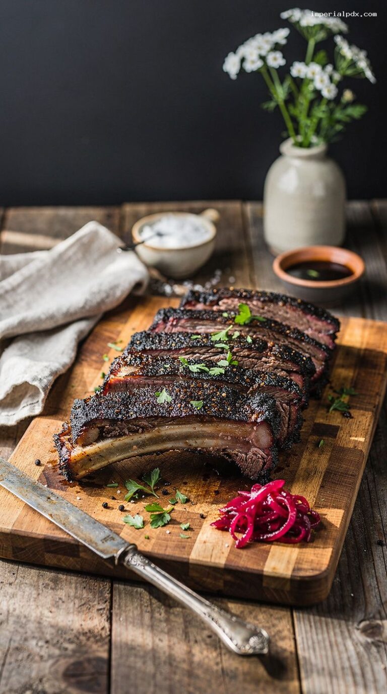 Coffee-Black Pepper Smoked Beef Short Ribs – Imperial Recipes