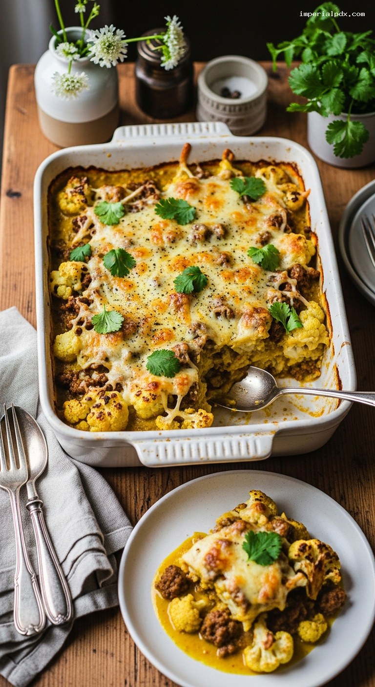 Creamy Beef and Cauliflower Curry Bake – Imperial Recipes